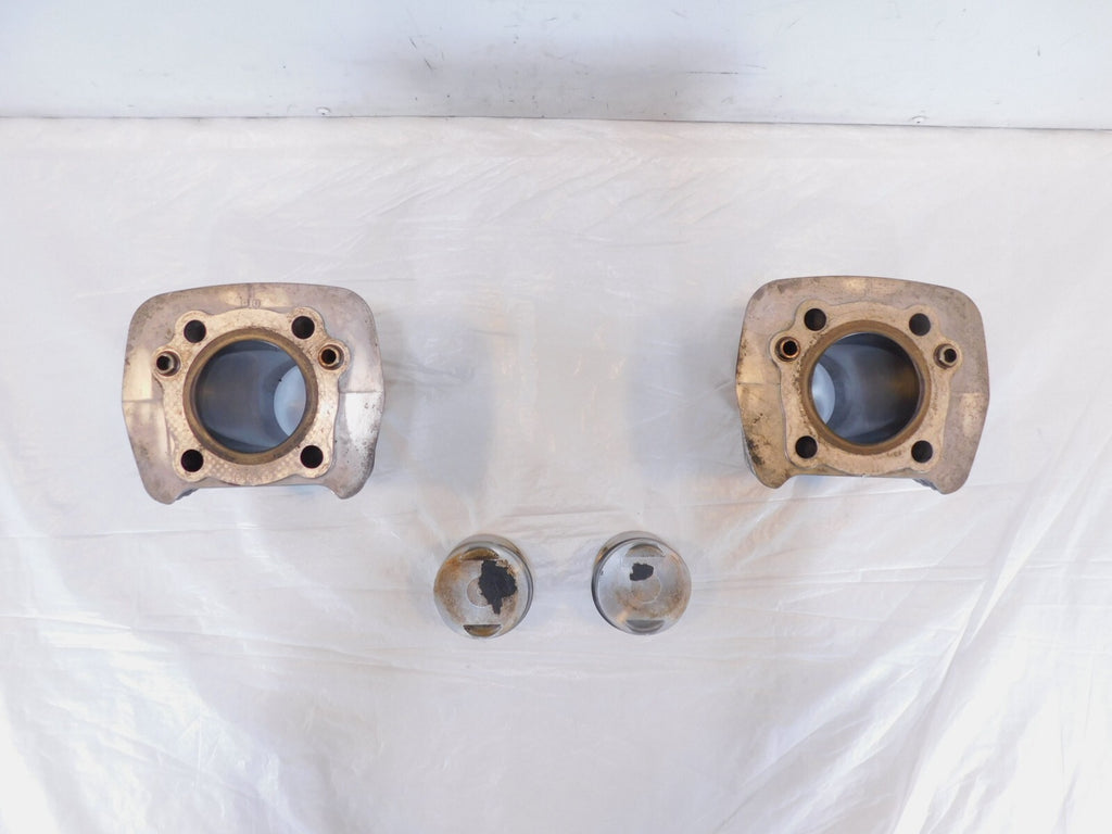 Pair Harley Davidson Sportster 883 Silver Engine Cylinder Barrel Jugs